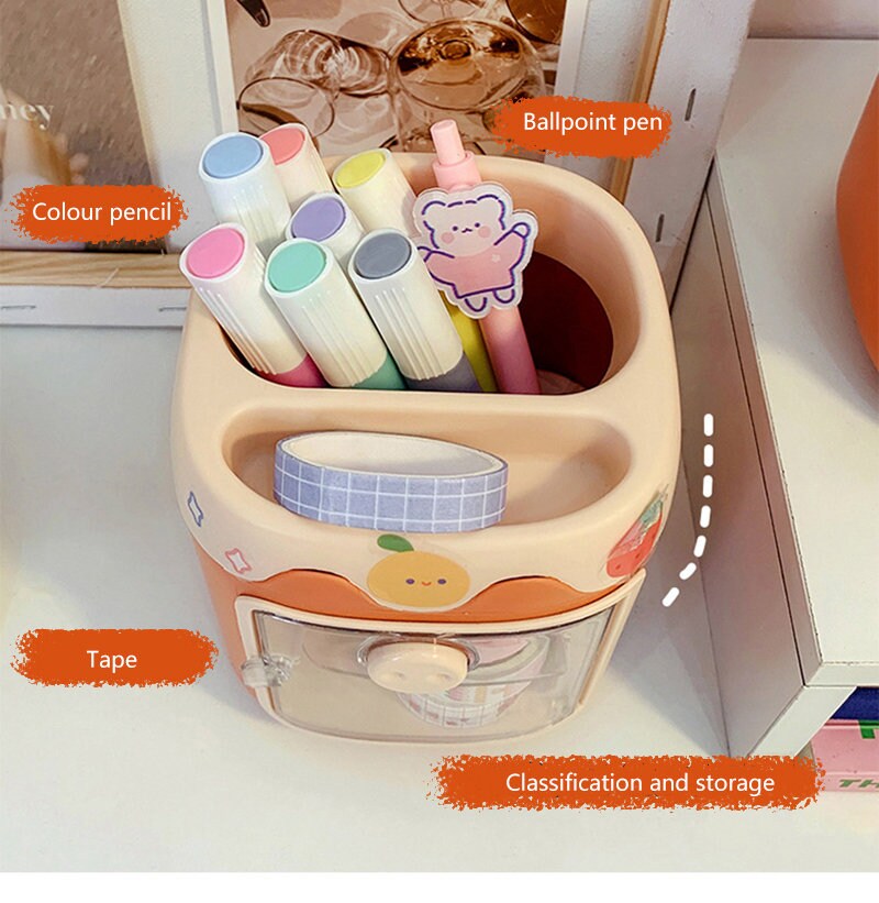Kawaii Cute Storage Stationery Holder Accessory Makeup - Etsy UK