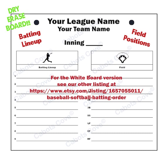 Fastpitch Softball Lineup Cards YOUTH: Mass Dynamites 14U Softball