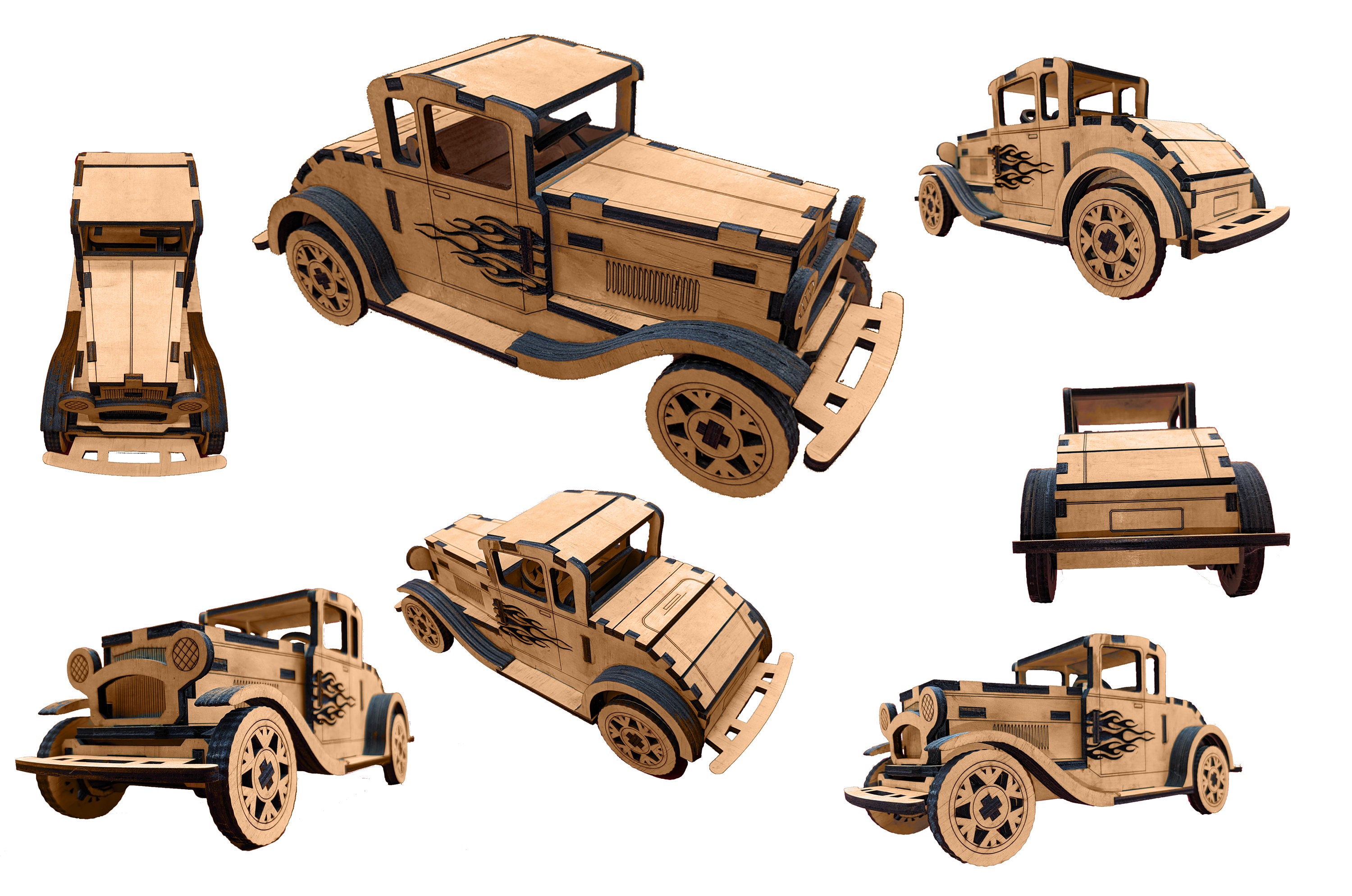 Vintage Retro Classic Car, Model Car Kit - Etsy