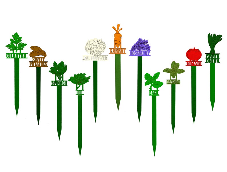 Garden Stakes | Garden Markers | Vegetable Markers - Etsy