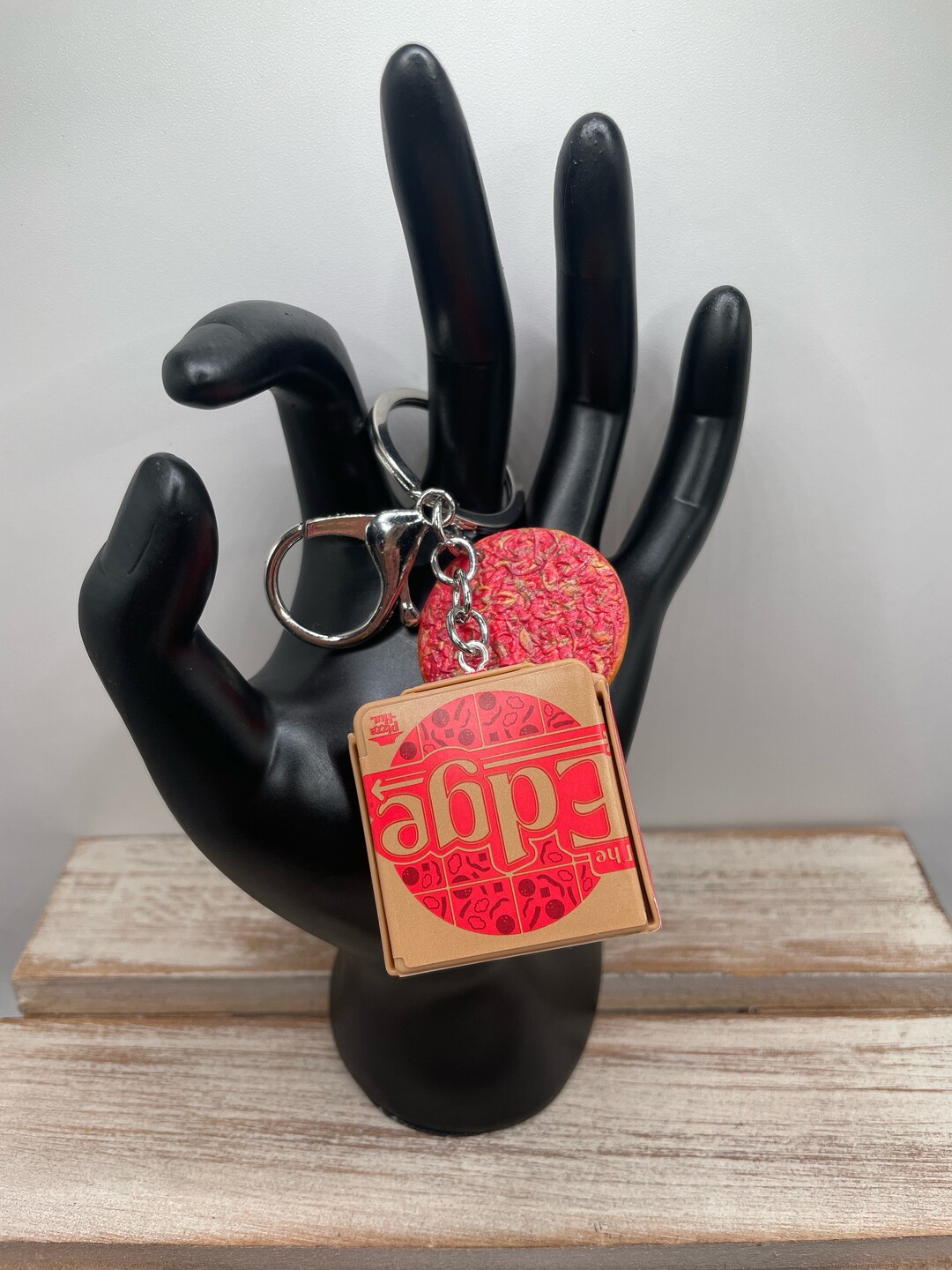 Mini Pizza Keychain, Mini Pizza, Mini Food Keychain, Mini Pizza ...