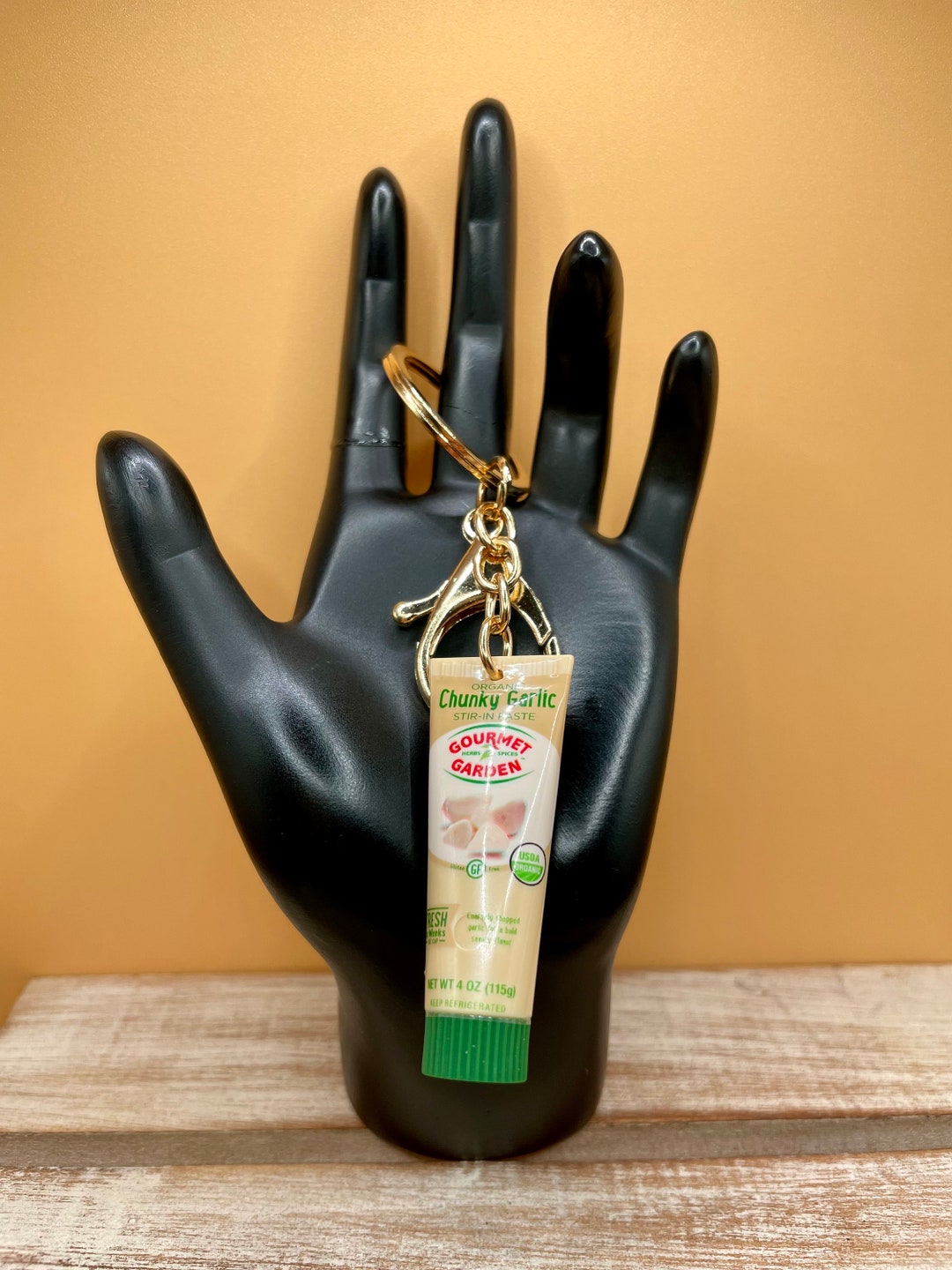 Mini Garlic Keychain: Chunky Food Brand Gag Gift - Etsy