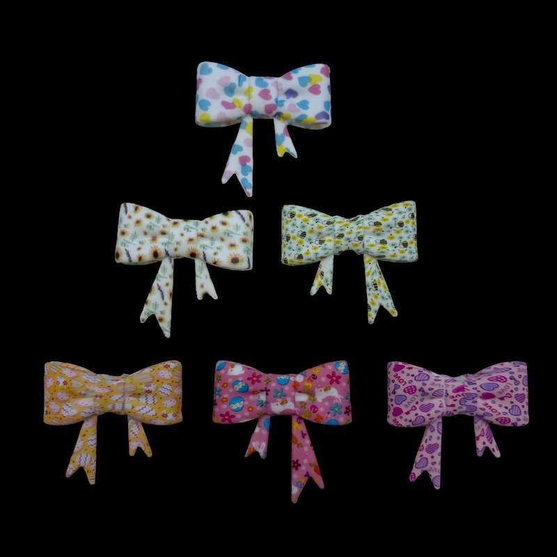 Silicone Bow Charms - Etsy
