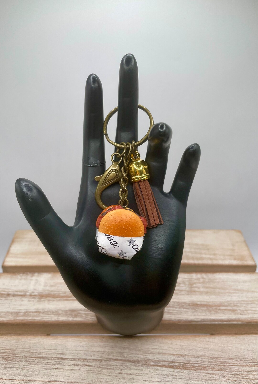 Mini Western Hamburger Keychain, Bacon Burger Keychain, Mini Food ...