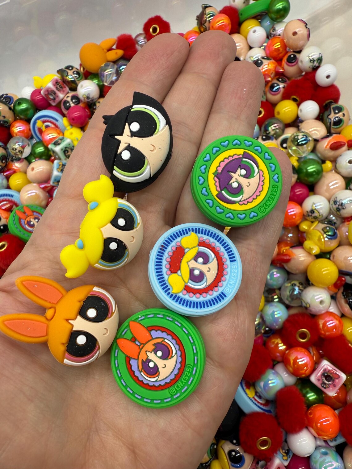 Girl Power Bead Mix: Silicone, Acrylic & Resin DIY Jewelry Beads - Etsy