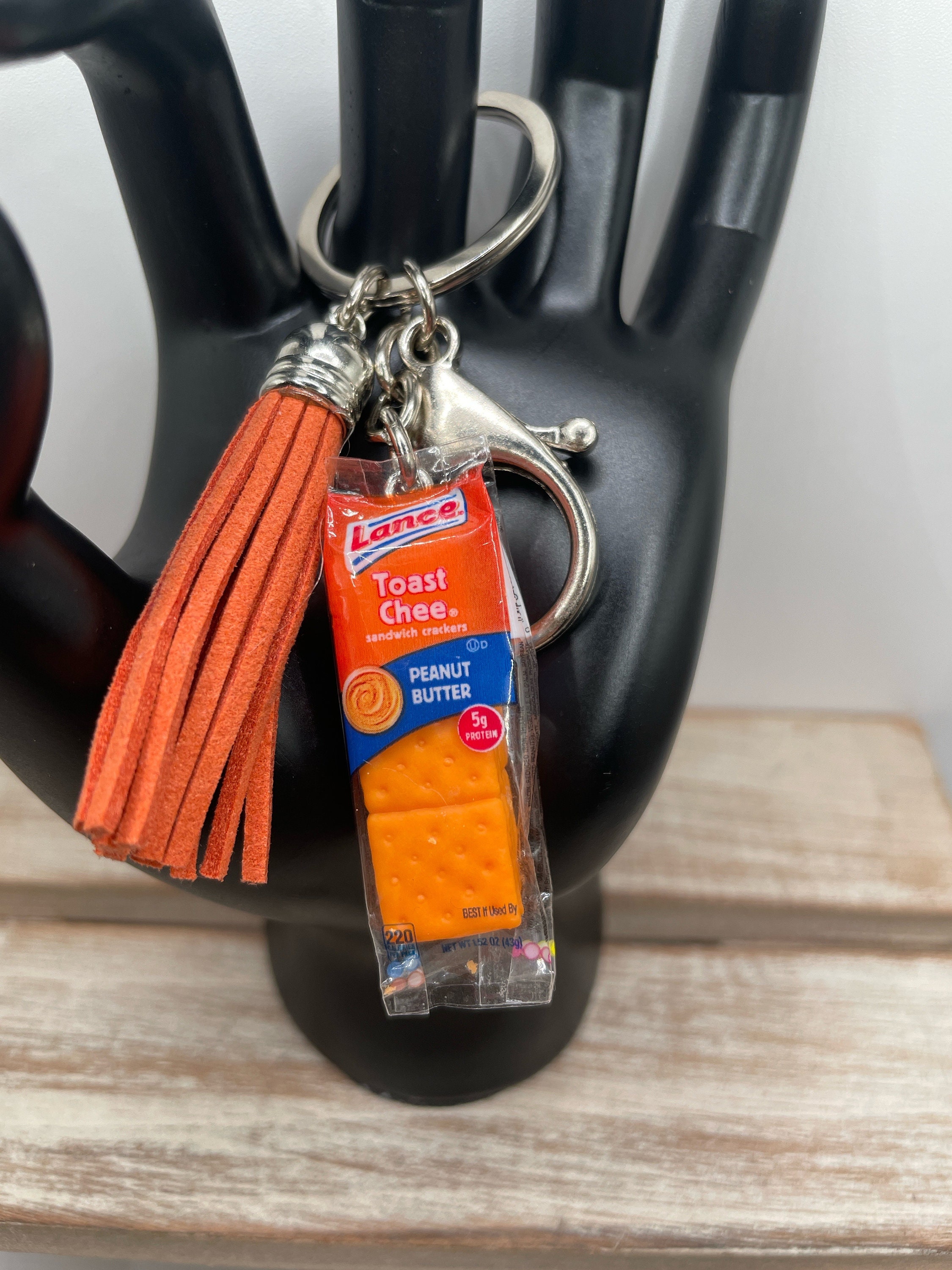 Peanut Butter Cracker Keychain, Miniature Keychains, Gag Gift, Mini ...