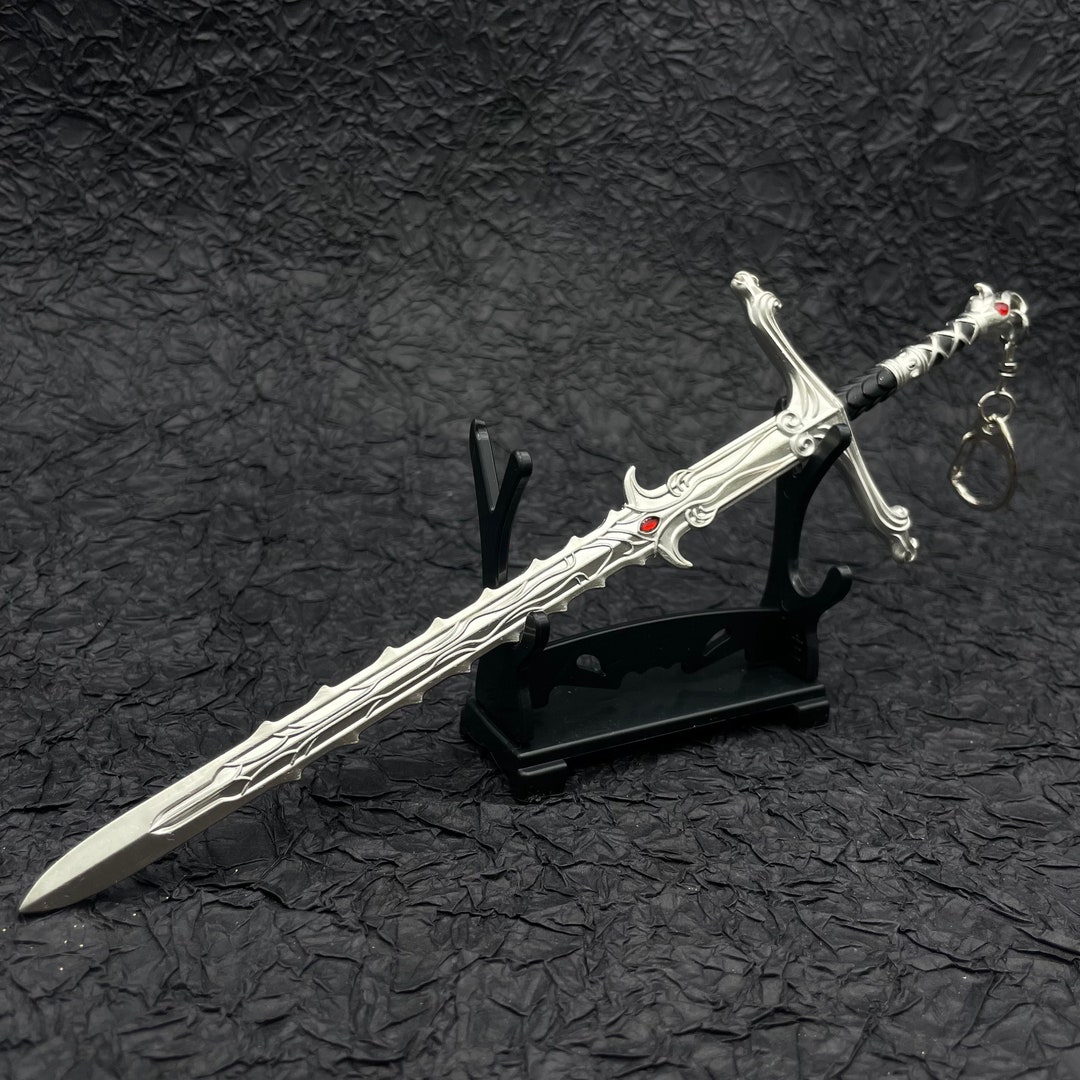 Baldurs Gate 3 Sword Sword With Stand 8.66 Everburn Blade/silver Sword ...