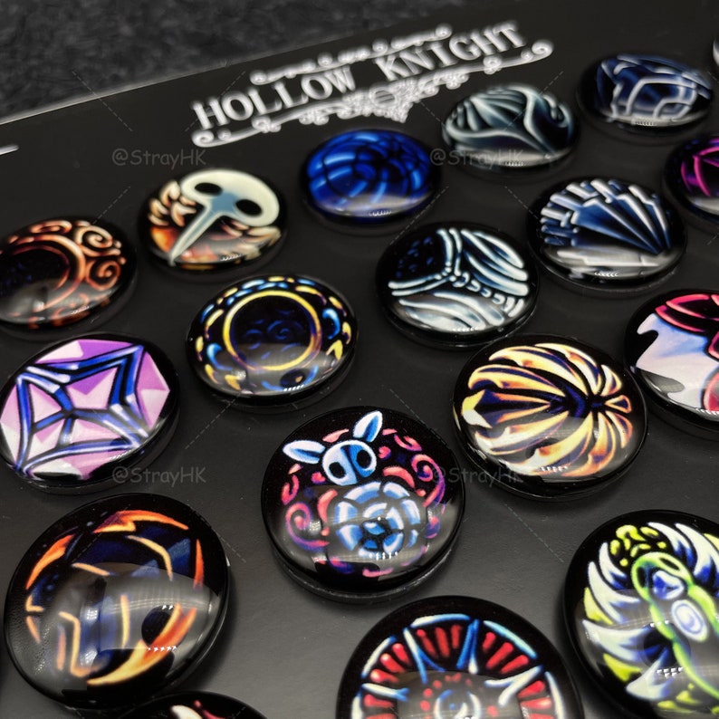 Hollow Knight Charm Set 40 Translucent Magnetic Charms 1:1 - Etsy Hollow Knight Charm Set 40 Translucent Magnetic Charms 1:1 - Etsy