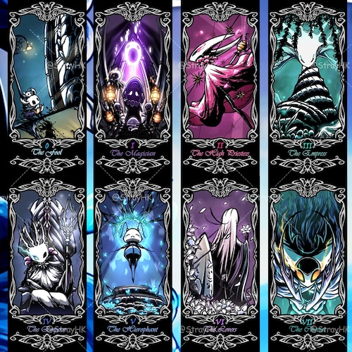 Hollow Knight Tarot Cards 78 Cards Edition Fan Made Tarot - Etsy