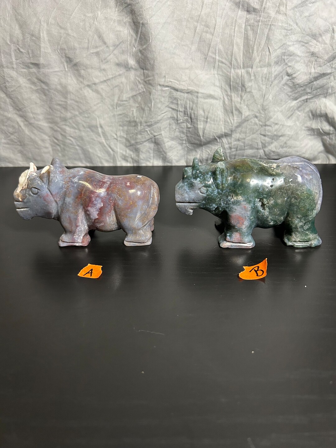 Ocean Jasper Rhino - Etsy