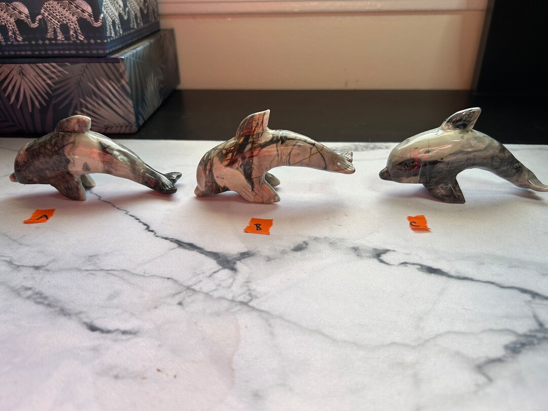 Picture Jasper Dolphin - Etsy