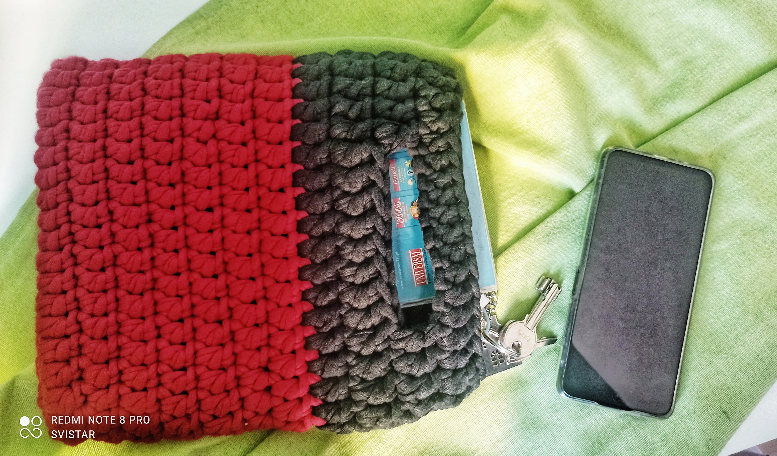 Red Crochet Small Handbag, Tablet Case - Etsy