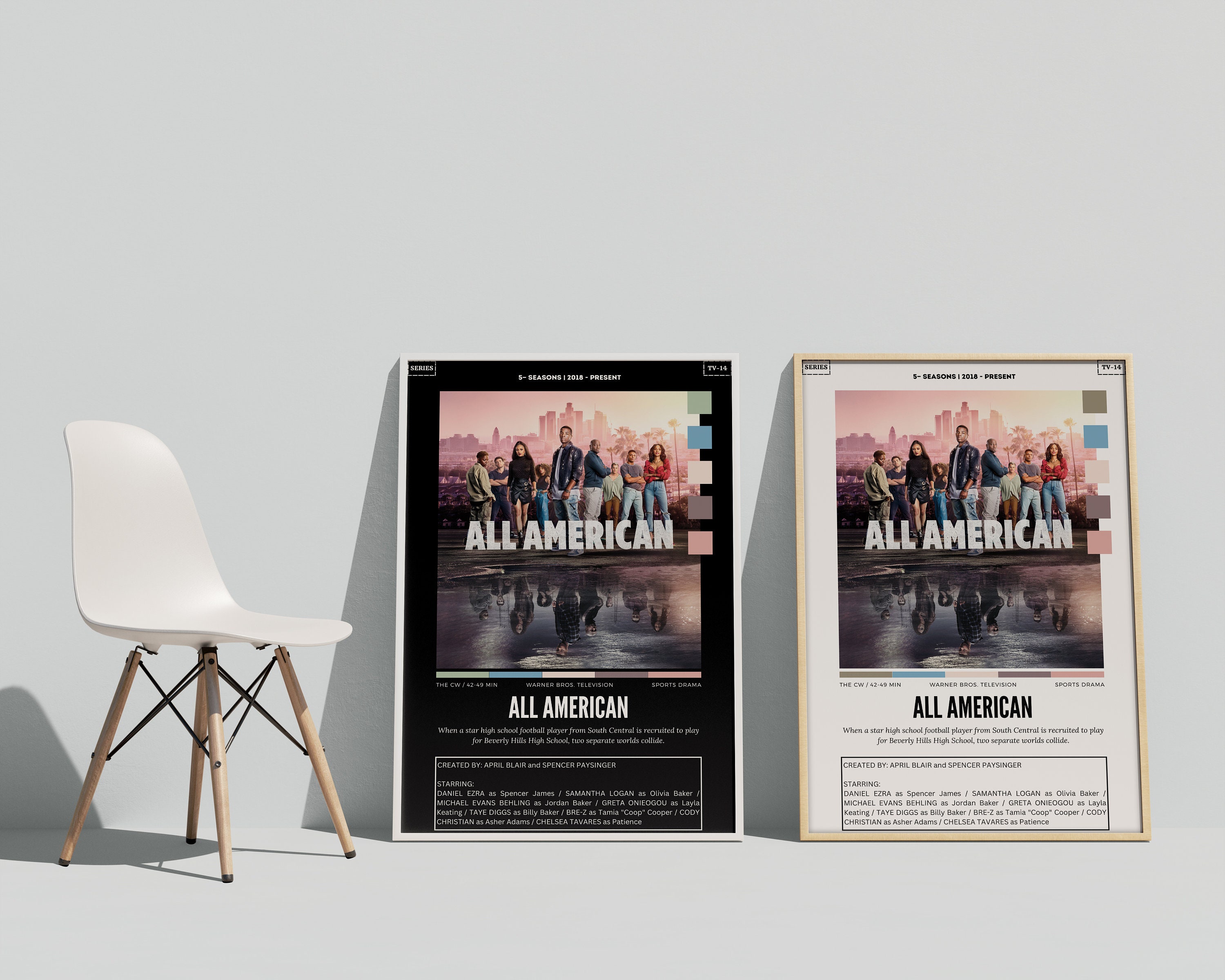 All American TV Show Poster Black Custom Movie Posters TV Show ...