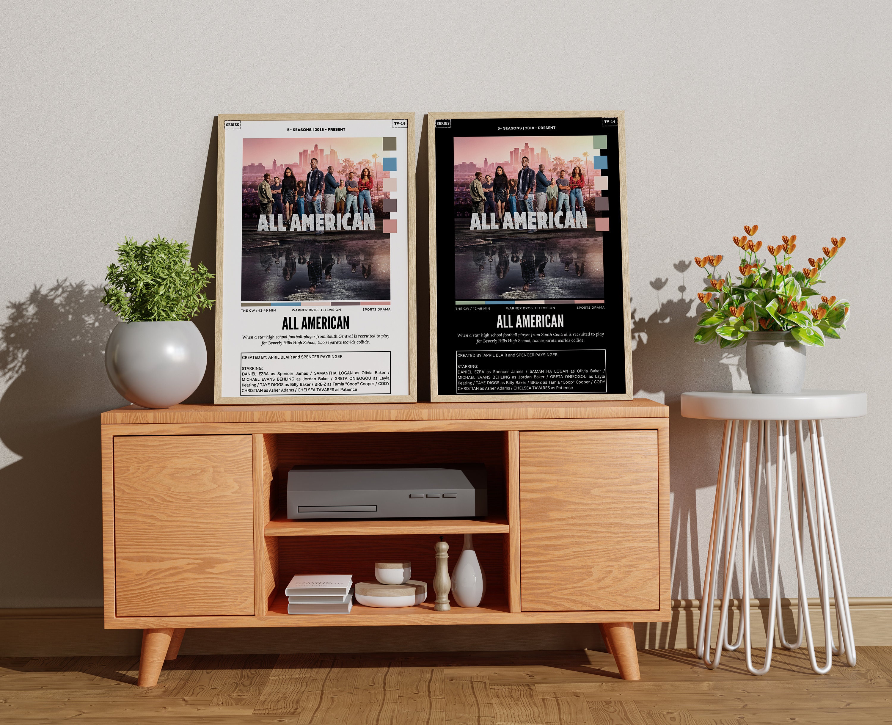 All American TV Show Poster Black Custom Movie Posters TV Show ...