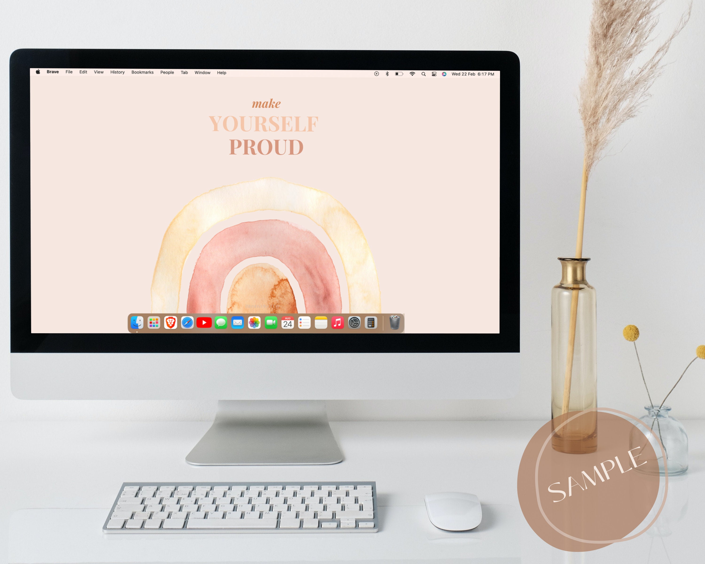 Boho Rainbow Desktop Wallpaper 2024 Boho Desktop Wallpaper Imac ...