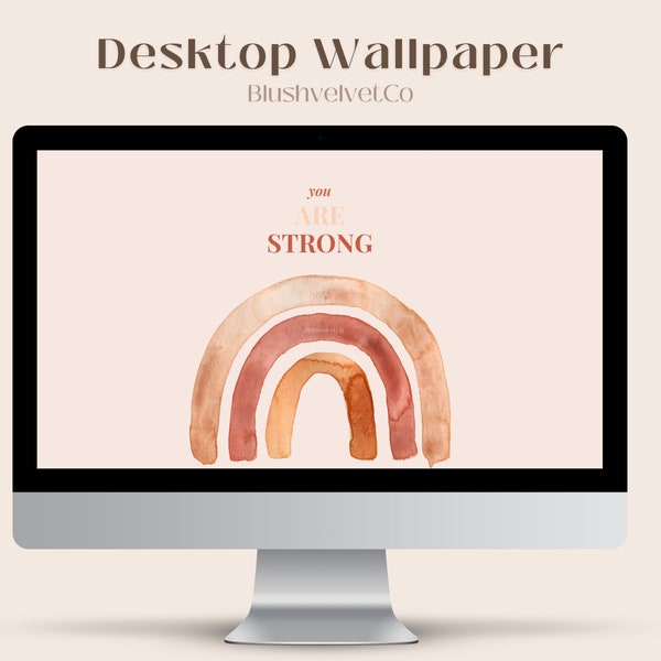 Boho Inspirational Desktop Wallpaper - Etsy