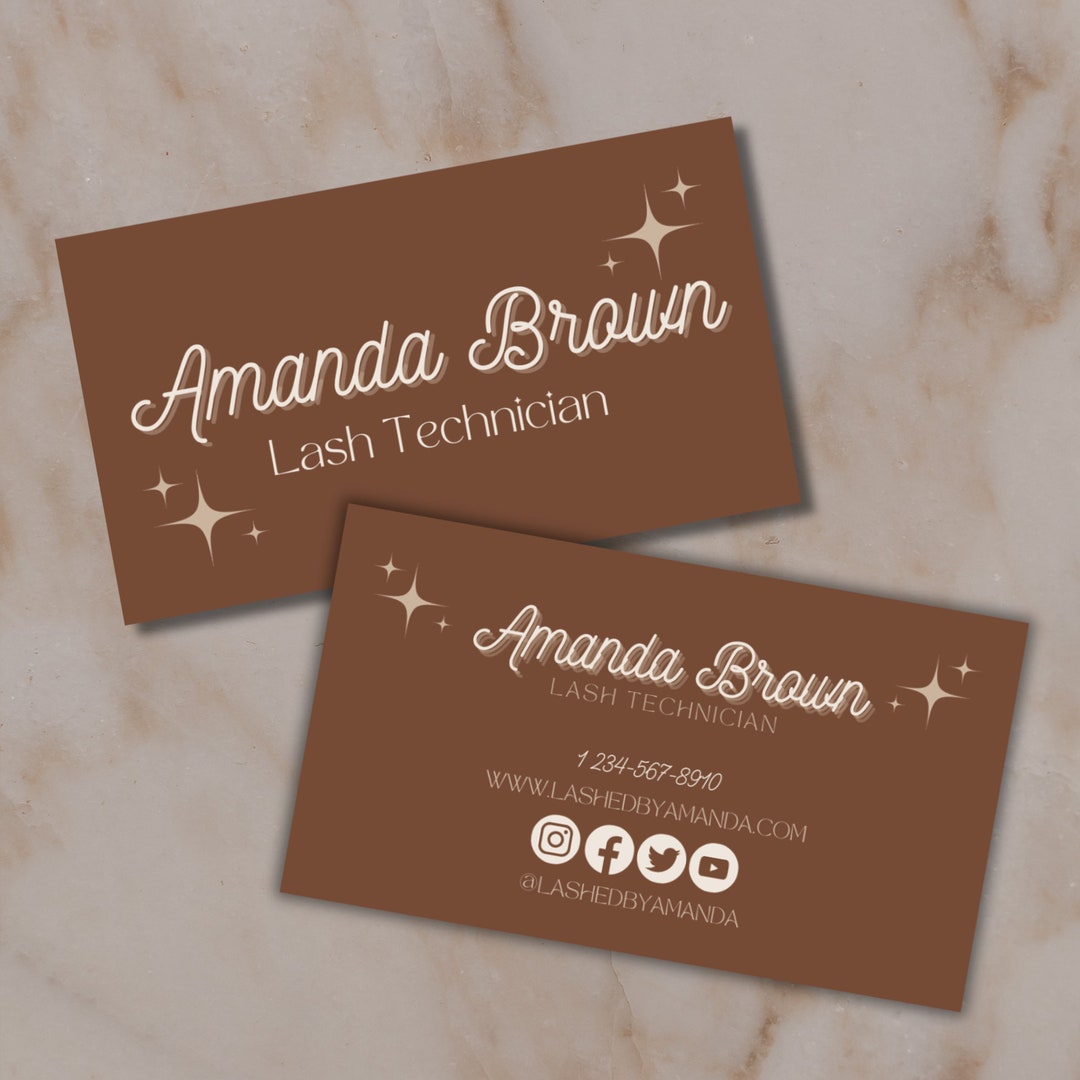Neutral Business Card Template: DIY Logo Design (canva) - Etsy