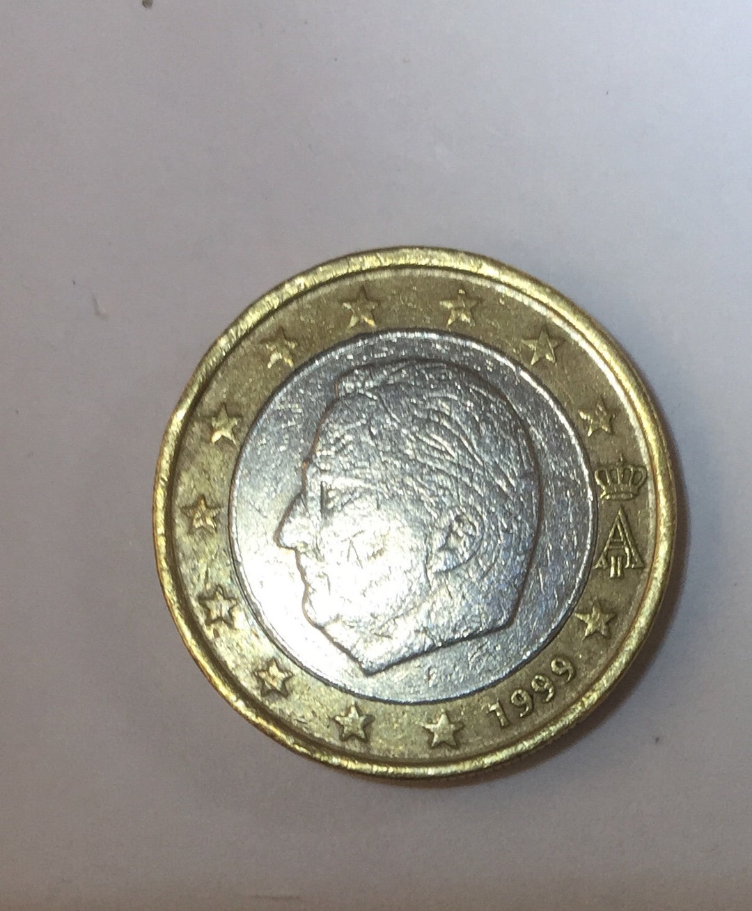 Pièce rare de 1 euro, Belgique 1999 - Etsy France