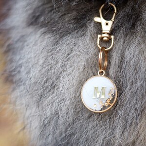 White and Gold Dog Tag | Custom Dog Tag | Personalized Dog Tag ...