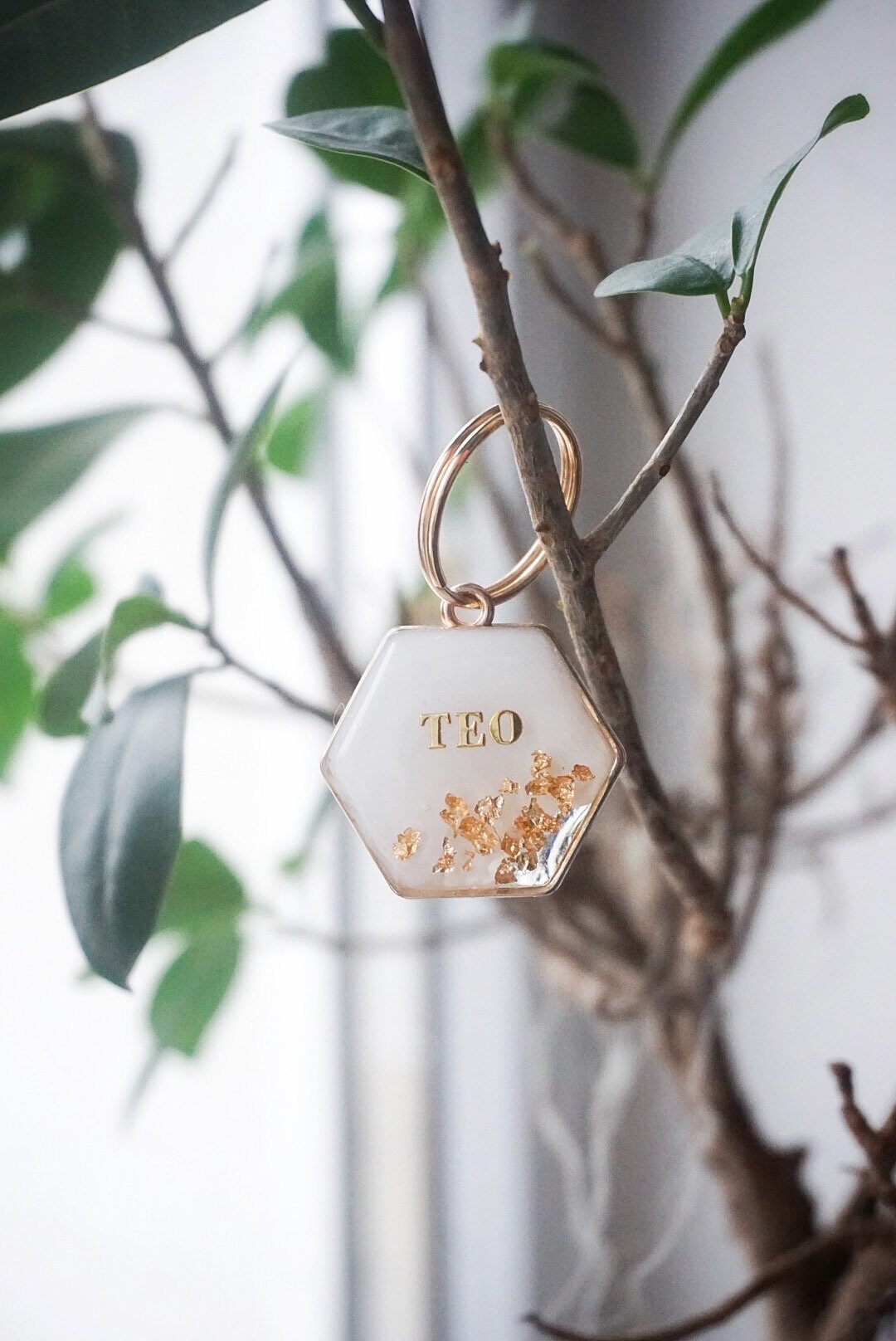 White and Gold Dog Tag Custom Dog Tag Personalized Dog Tag - Etsy