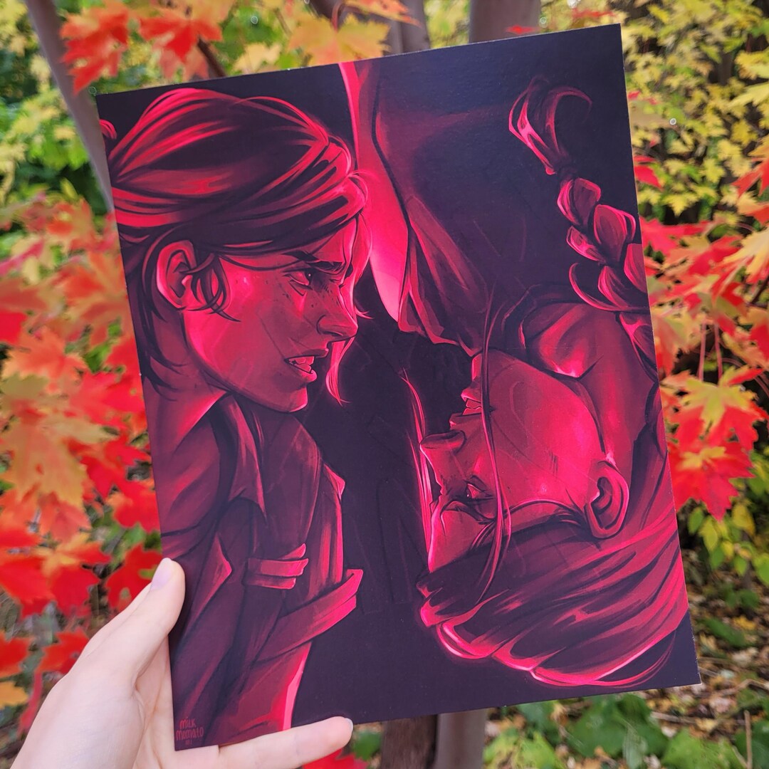 The Last of Us Art Print | TLOU Part 2 | Ellie and Abby "endure ...