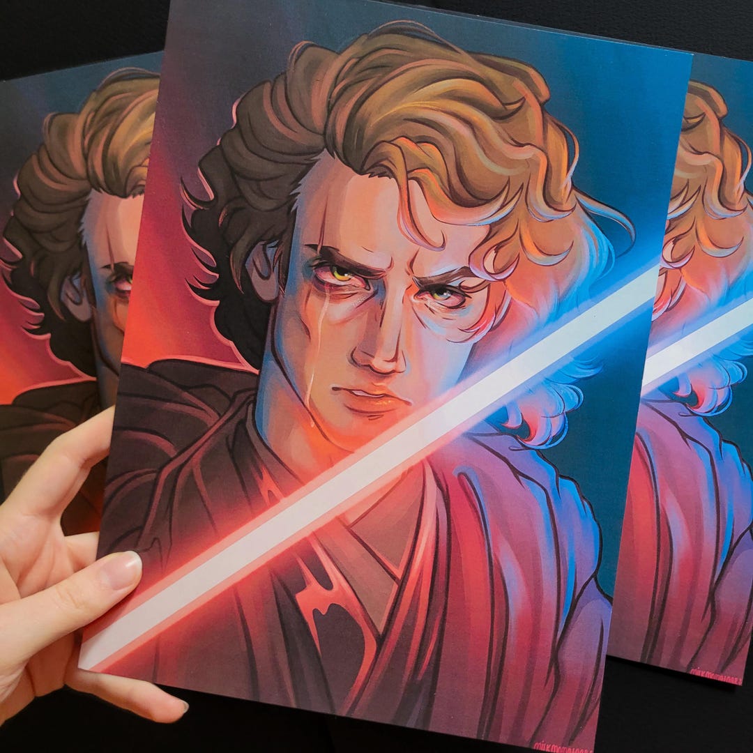Anakin Skywalker Art Print | "the One Who Fell" | Star Wars Poster ...