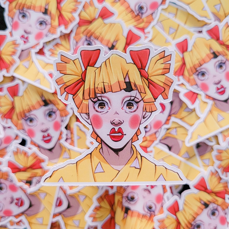 Demon Slayer Stickers Tanjiro Kamado Zenitsu Agatsuma Inosuke Hashinira ...