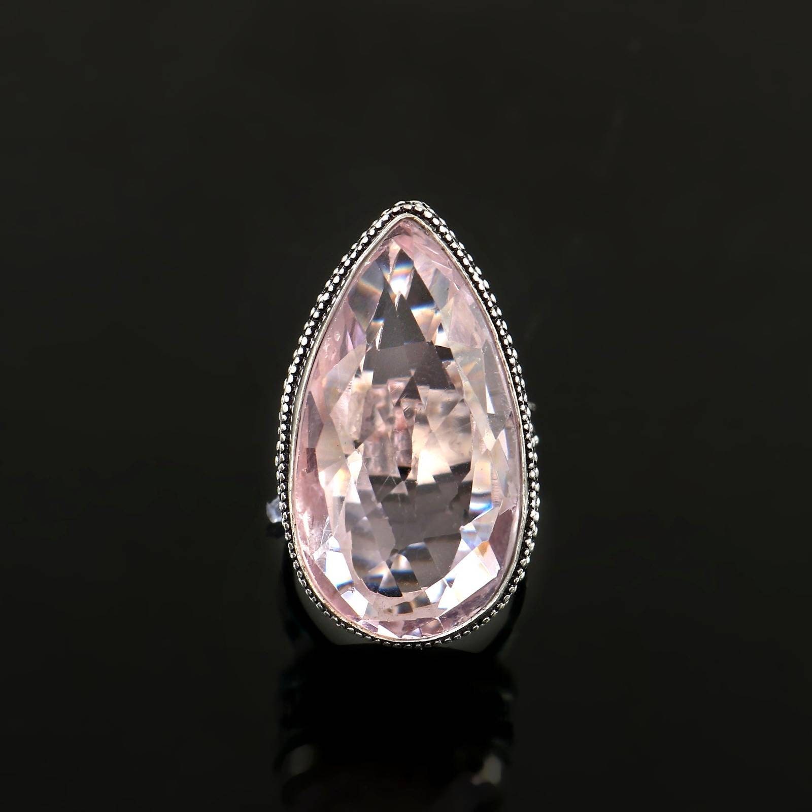Trending Pink Kunzite Ring Gemstone Pendant 925 Starling Silver Ring ...