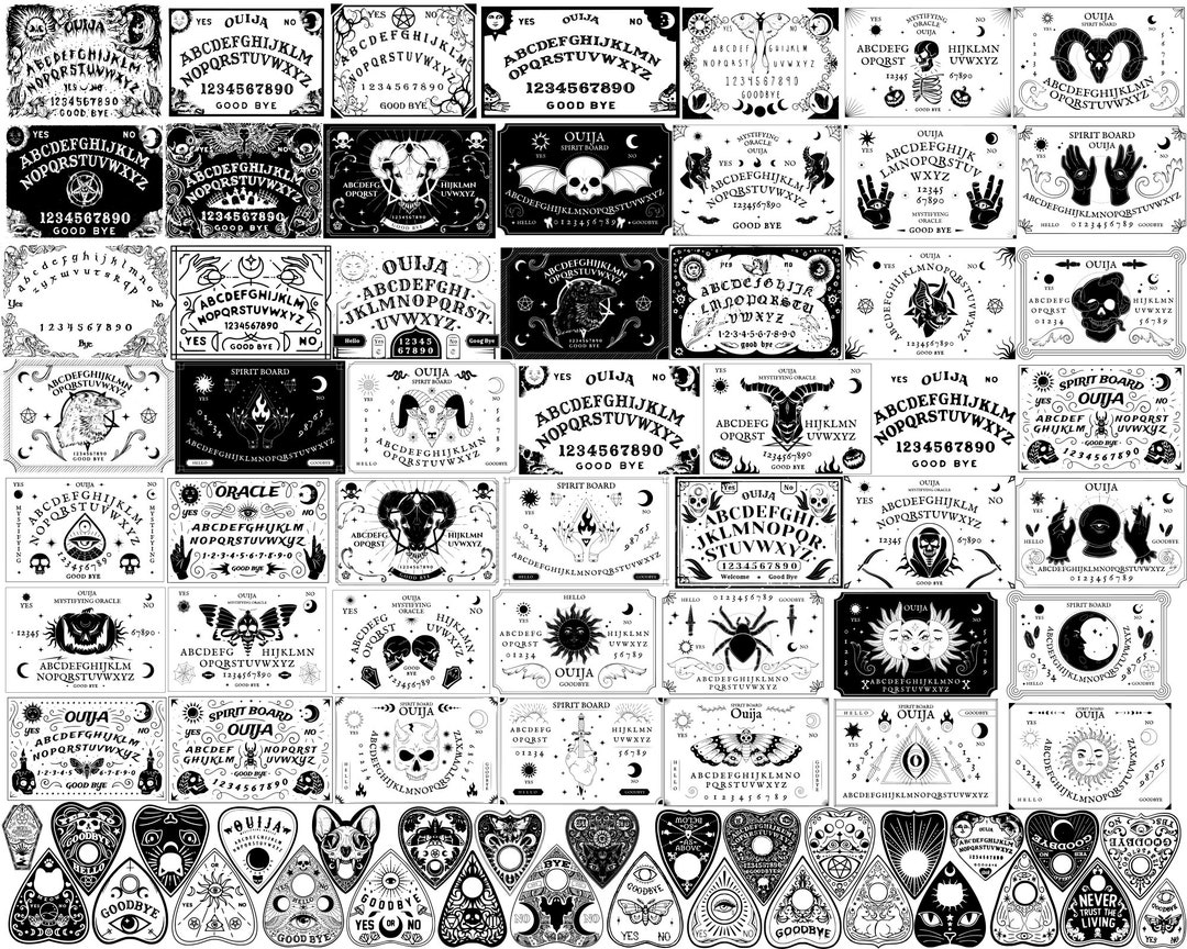 SVG File. 79 Ouija Occult Symbols Satanic Spirit Demonic Board - Etsy ...