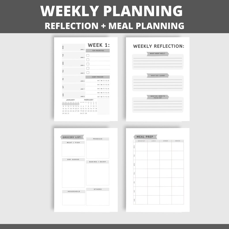 2023 Daily Weekly Monthly PRINTABLE Planner/notebook - Etsy 2023 Daily Weekly Monthly PRINTABLE Planner/notebook - Etsy