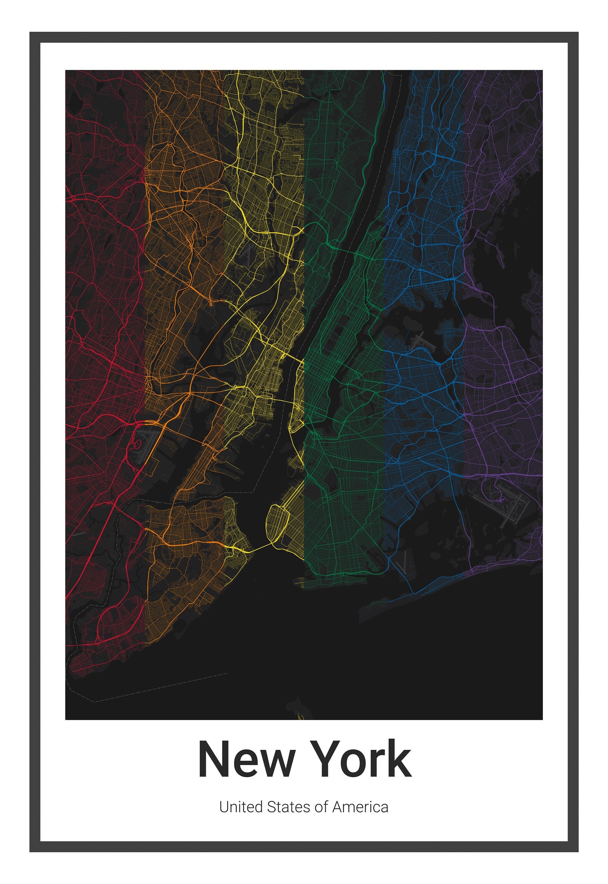 Mapa personalizado / Póster de mapa de ciudad personalizado / Mapa de ...