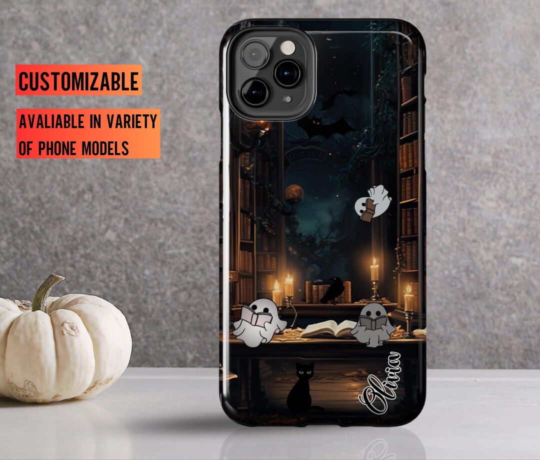 Dark Academia, Whimsigoth Personalized Halloween Phone Case for iPhone ...