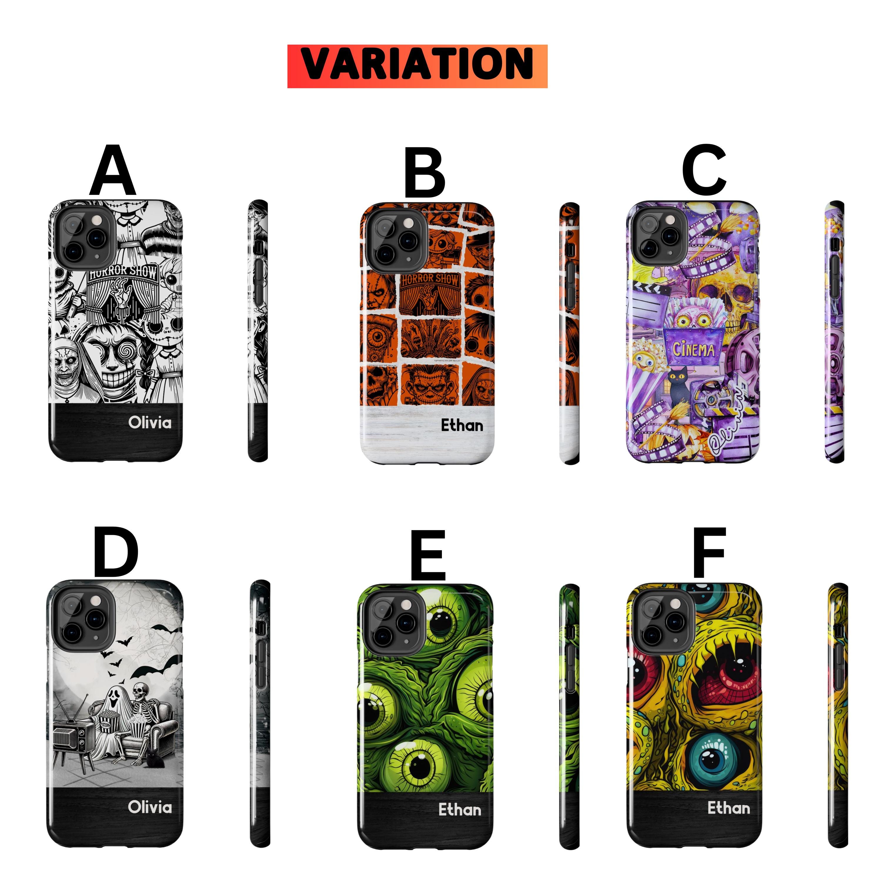 Halloween Spooky Scary Creepy Ghost & Skeleton Movie Phone Case for ...