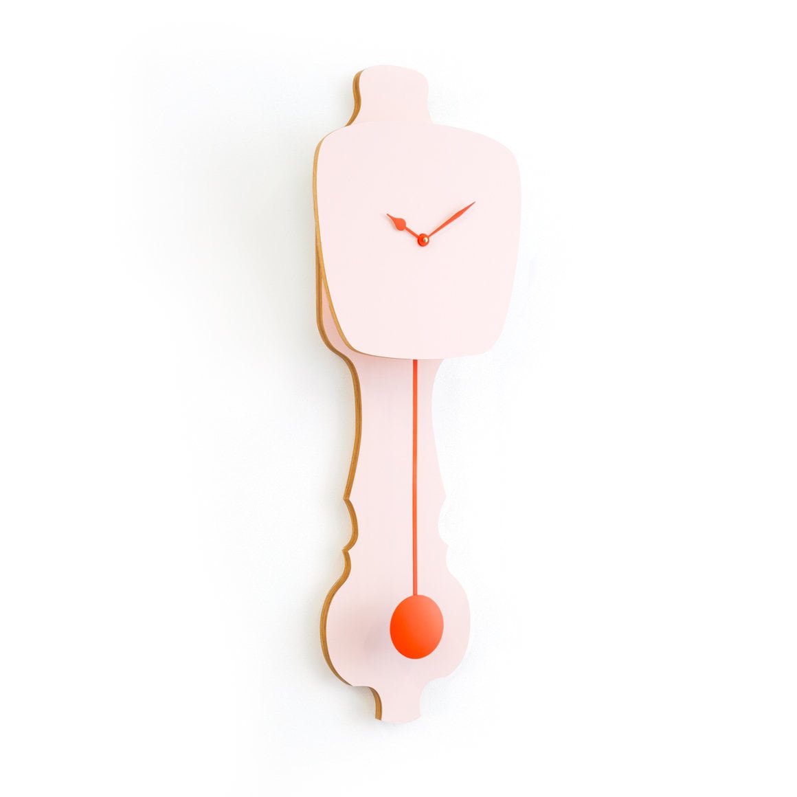 KLOQ Wall Clock Peach Pastel pink Retro Minimal Design. - Etsy