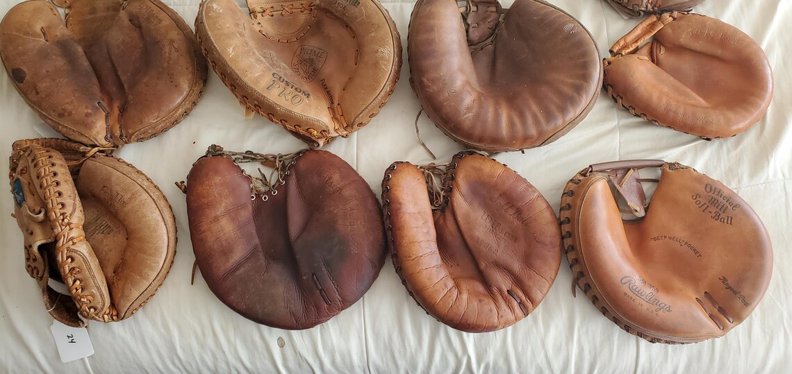 Vintage Baseball Glove Collection, Choose 3 for Decor or Display - Etsy