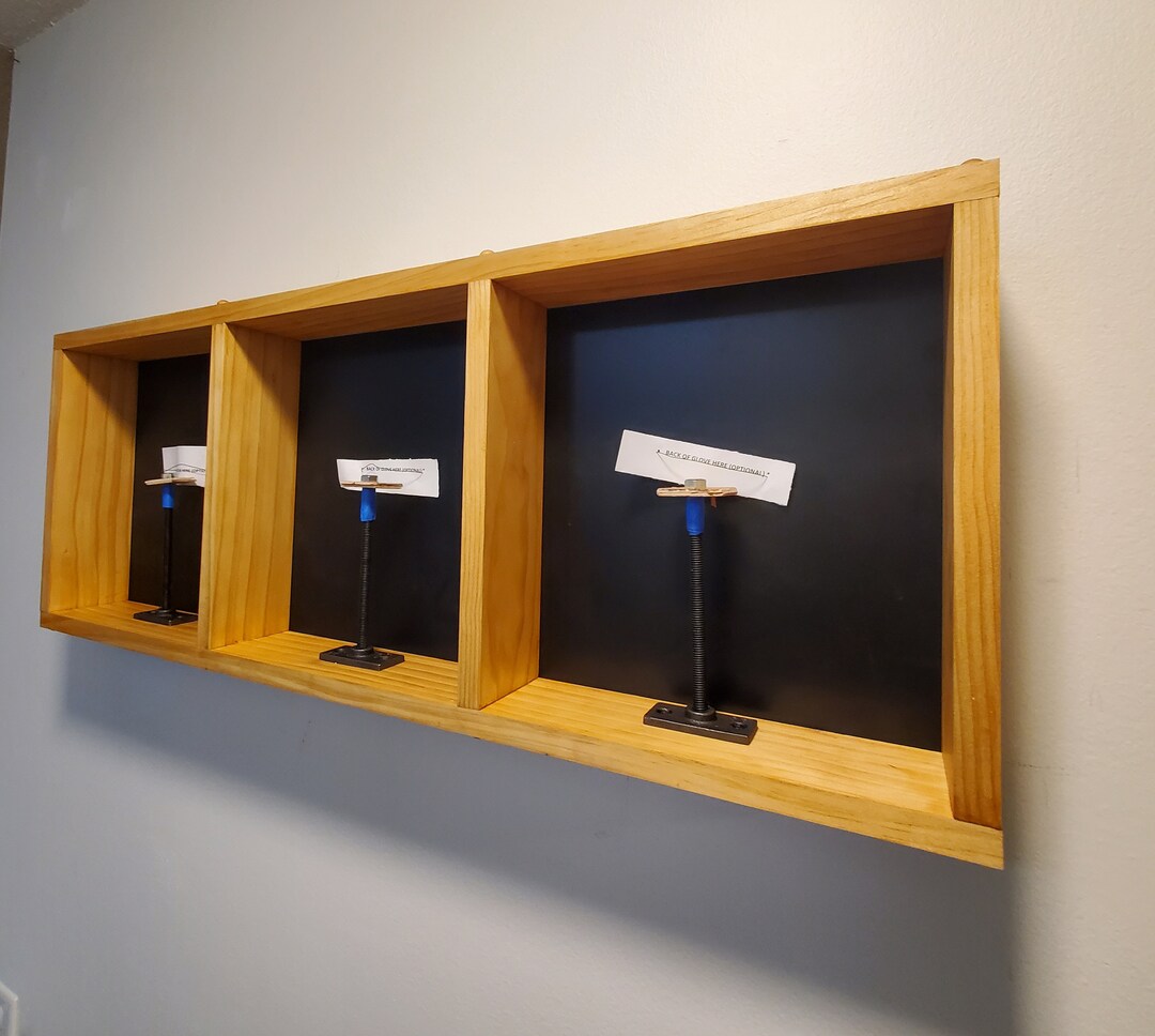 PRIVATE Sale: One, 3 Compartment Wooden Shadowbox "blank" 36 X 13 X 4 ...