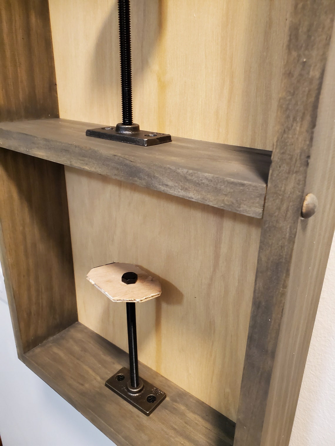 Grey/natural 3 Vertical Shadowbox for Glove Collection. Great for ...