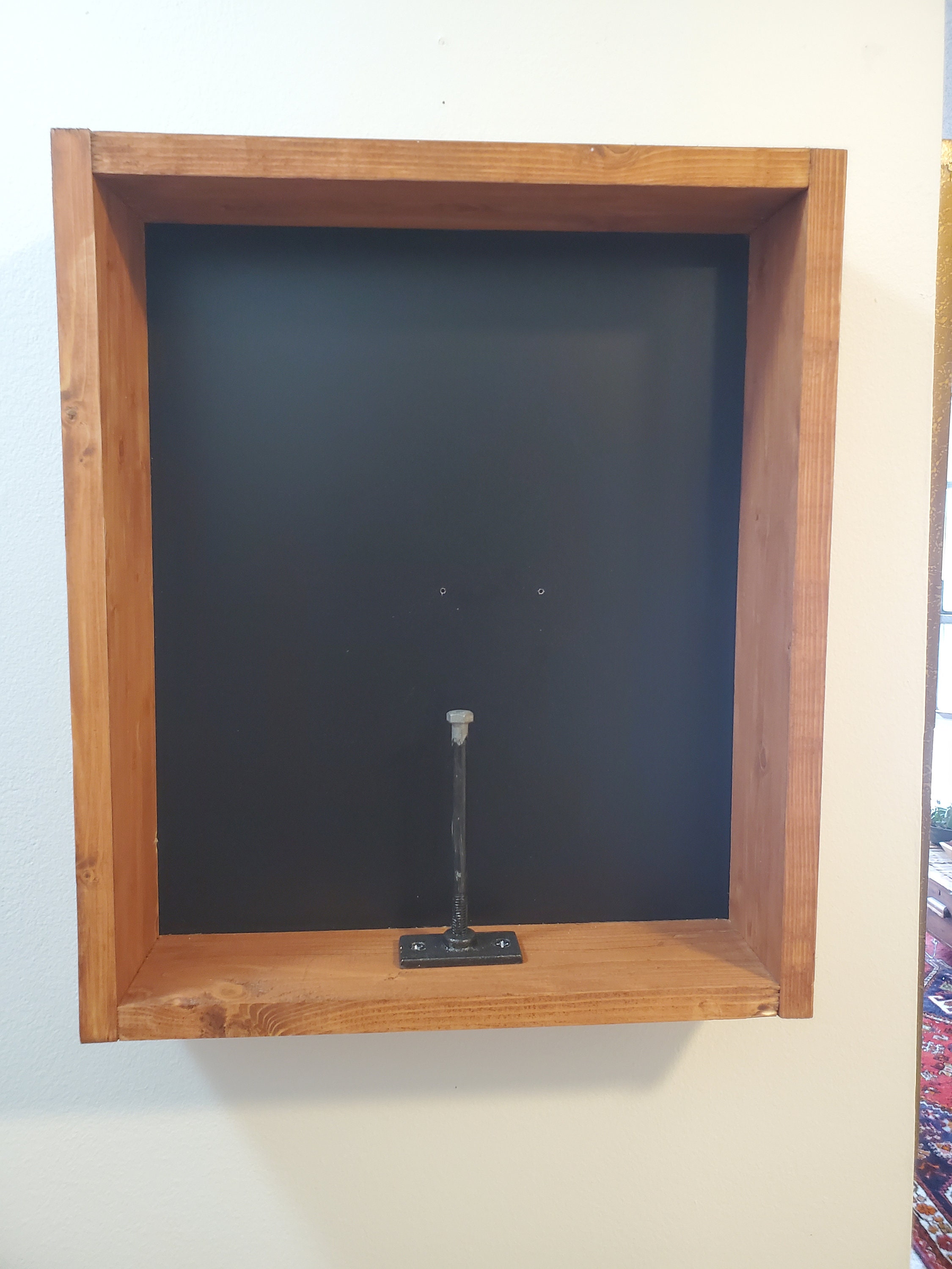 Large Wooden Shadow Box, Glove & Sports Memorabilia Display (18x15x4 ...