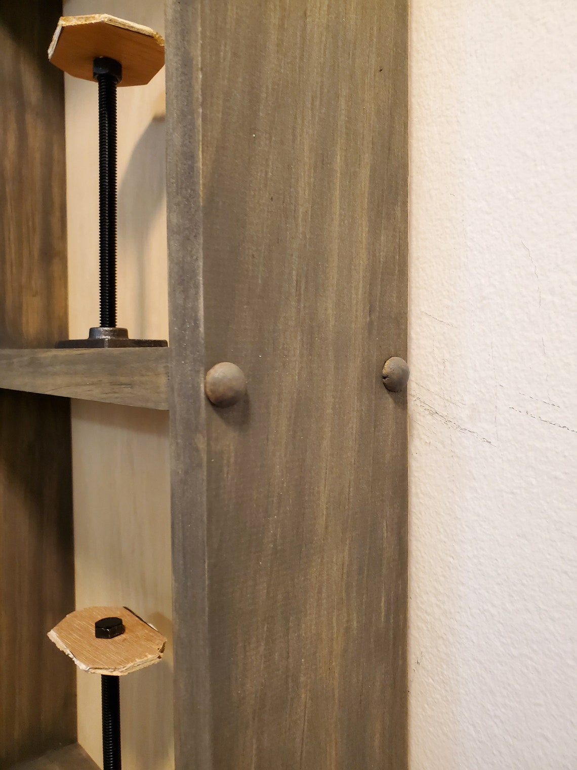 Grey/natural 3 Vertical Shadowbox for Glove Collection. Great for ...