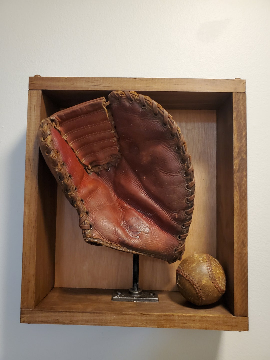 Midcentury First Baseman's Mitt Stars in Rustic Wall - Etsy