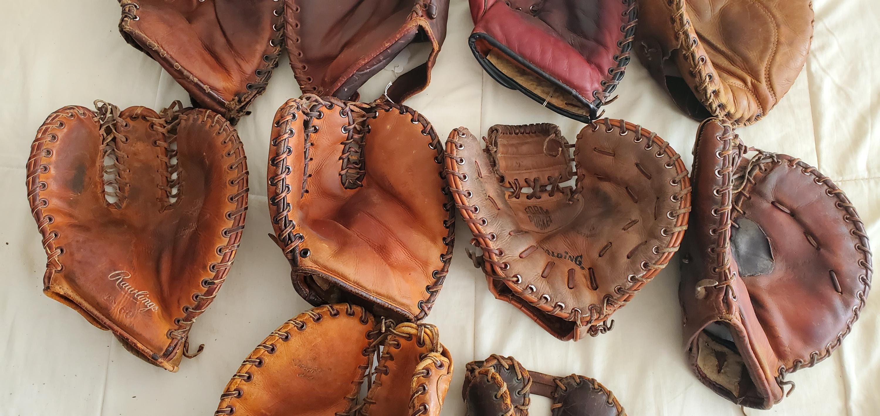 Vintage Baseball Glove Collection, Choose 3 for Decor or Display - Etsy