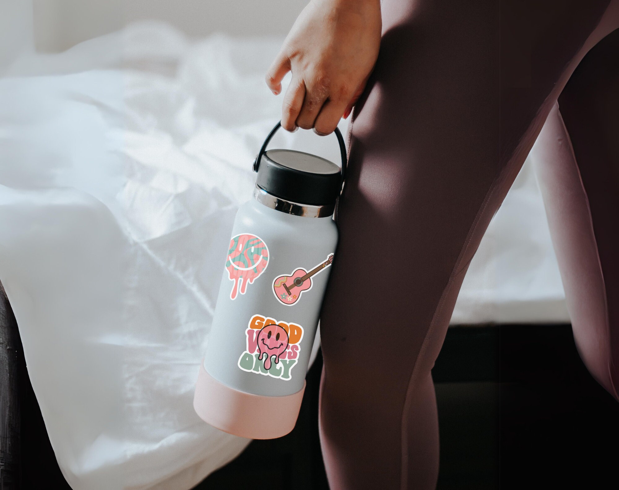 Groovy Retro Printable Stickers Png, Hippie Stickers, Svg, Pdf, Print ...