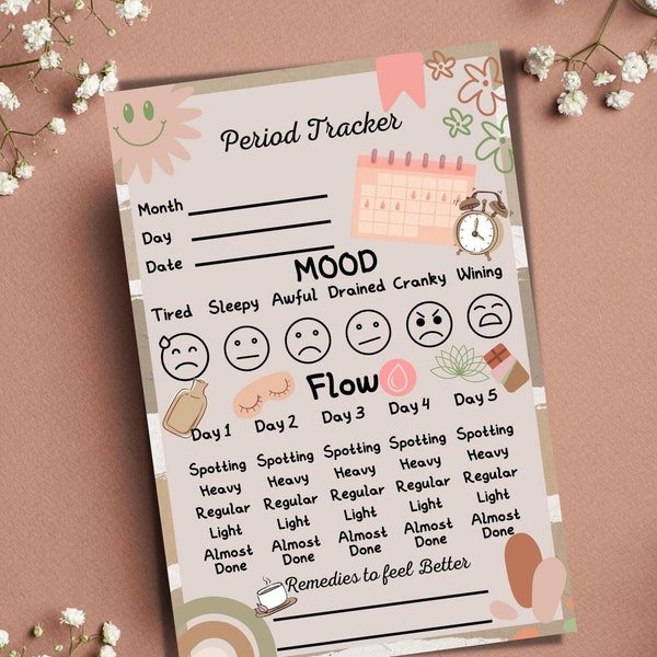 Period Tracker - Etsy