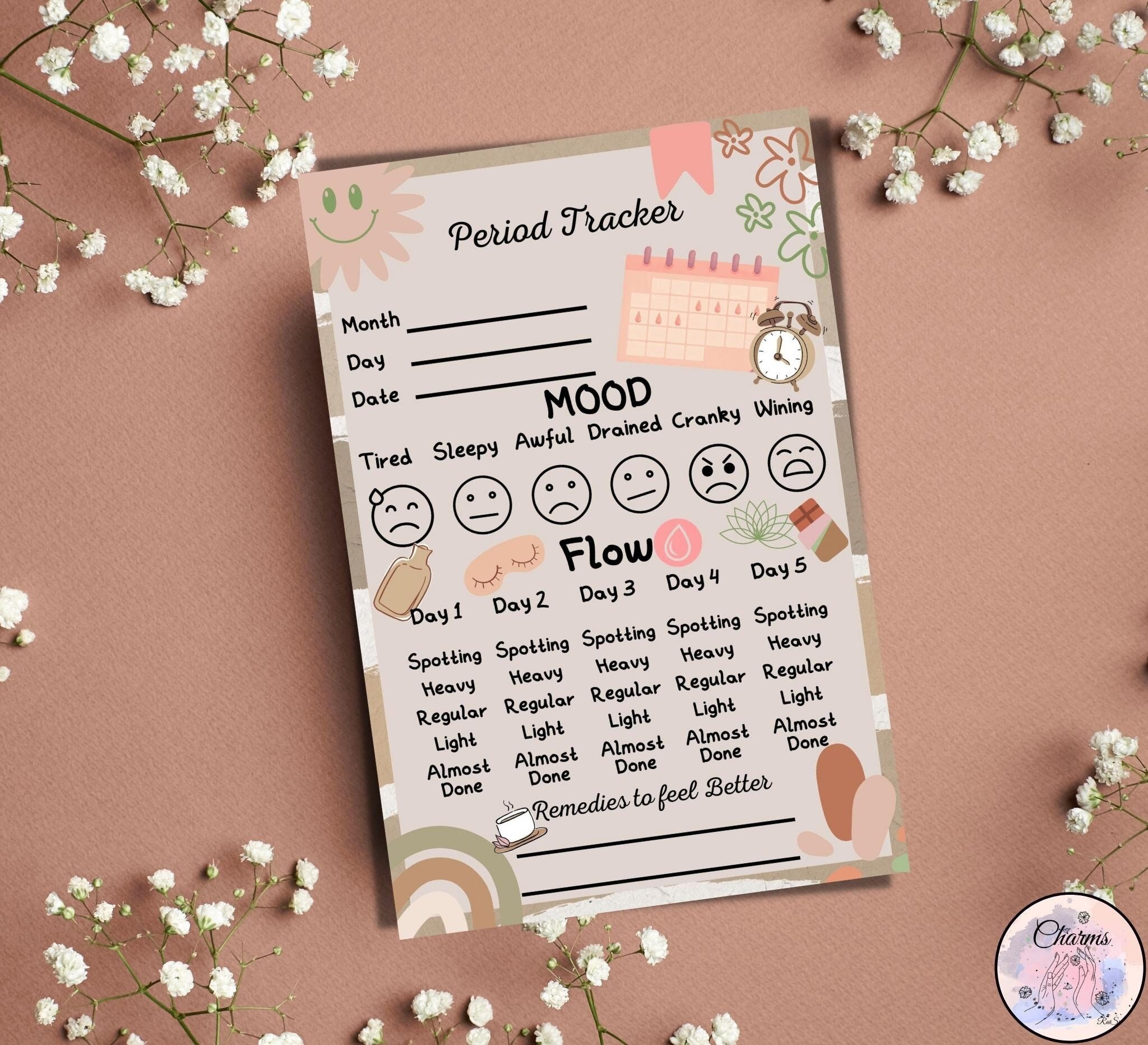 Period Tracker Printables, Period Journal, Period Recorder, Period Kit ...