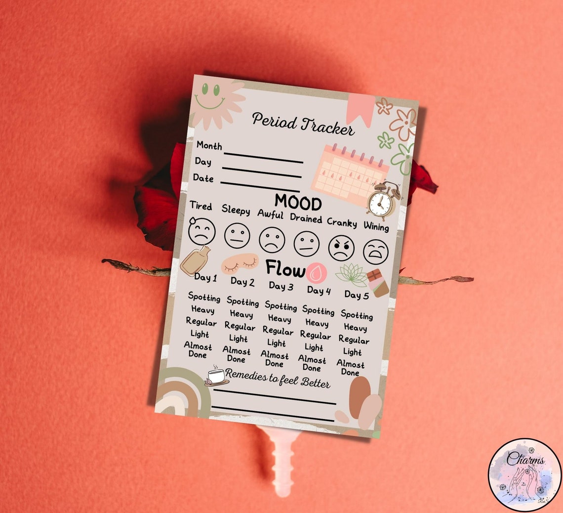 Period Tracker Printables Period Journal Period Recorder - Etsy