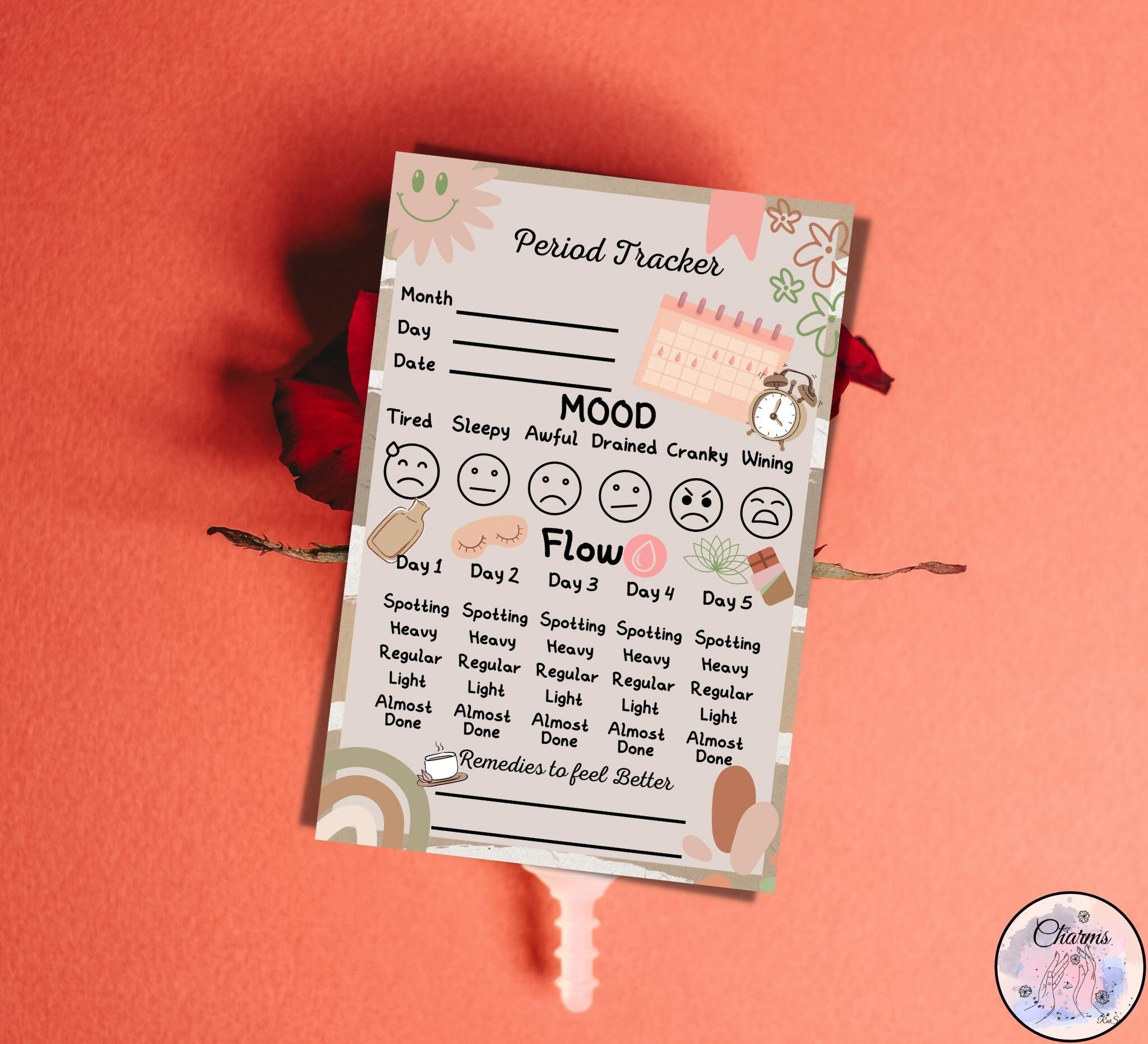 Period Tracker Printables, Period Journal, Period Recorder, Period Kit ...