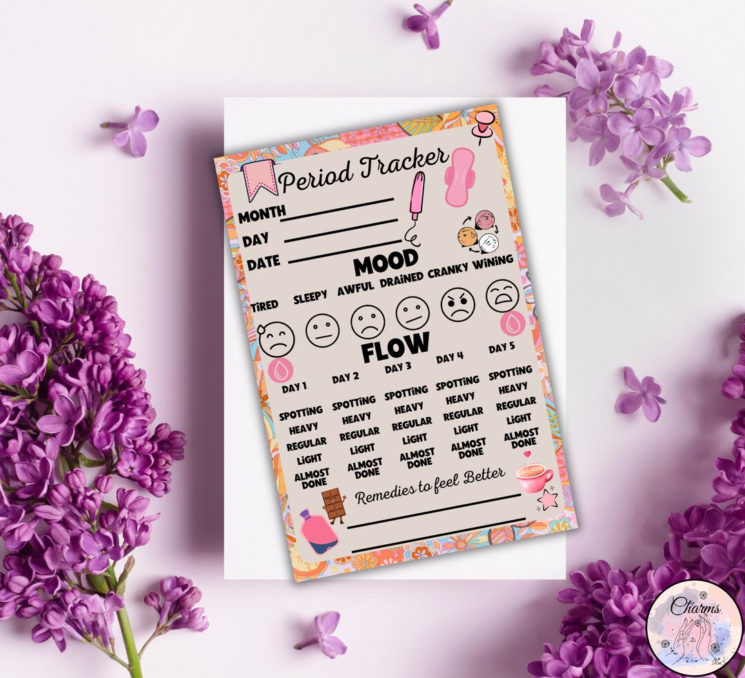 Period Tracker Printables, Period Journal, Period Recorder, Period Kit ...