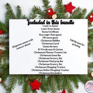Printable Letter to Santa, Letter From Santa, Christmas Adult Games ...