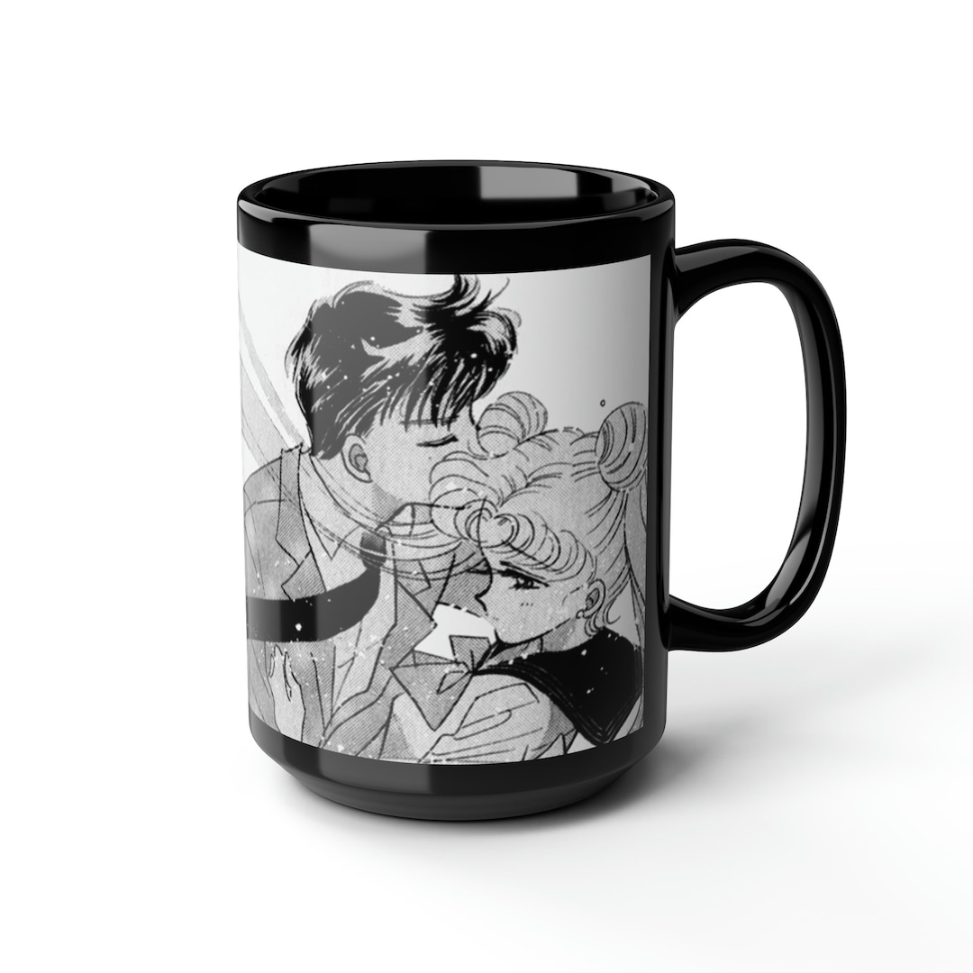 Large Sailor Moon Mug Sailor Moon Coffee Mug Usagi and Mamo - Etsy