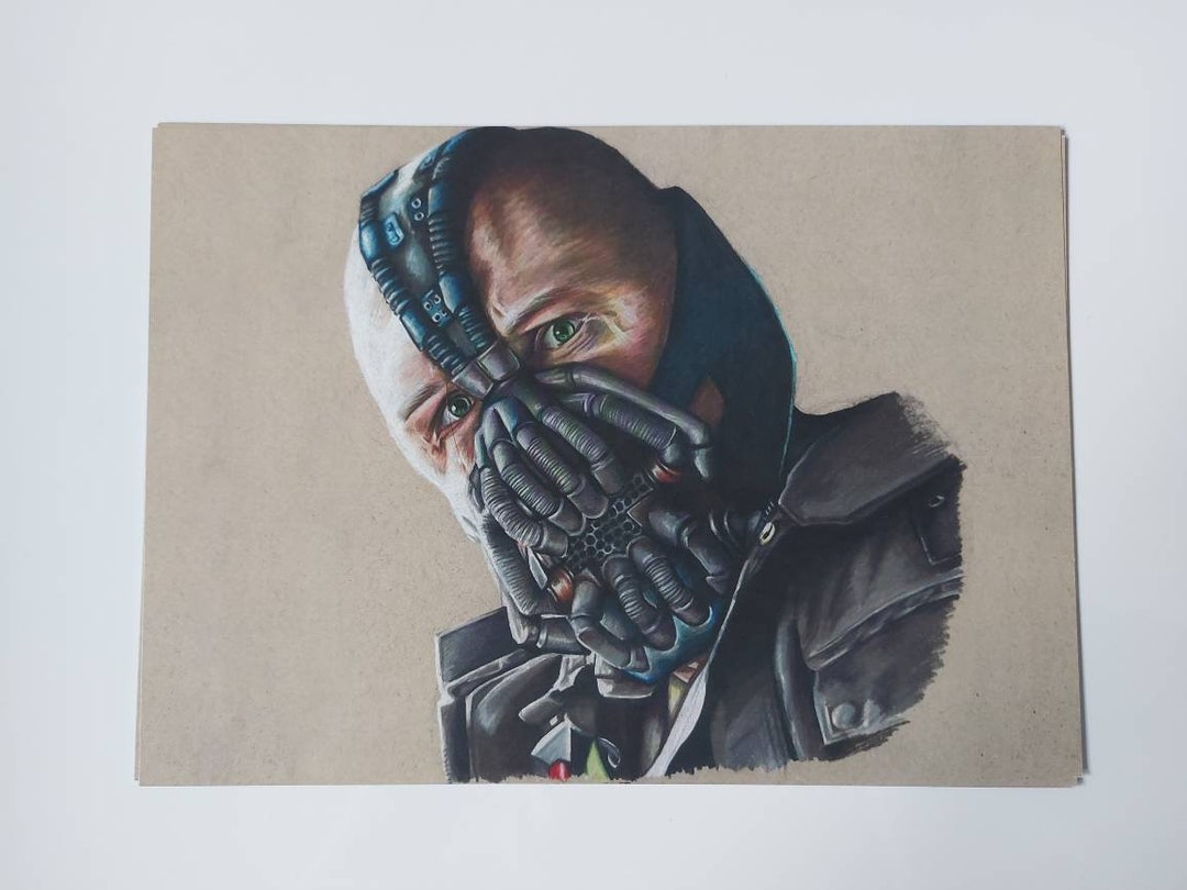 PRINT of Pencil Drawing of Bane From Batman - Etsy